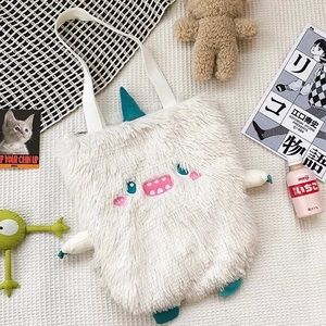 Bags | Monster Bag Furry Fuzzy Tote Shoulder Bag Womens Cartoon Fun ...